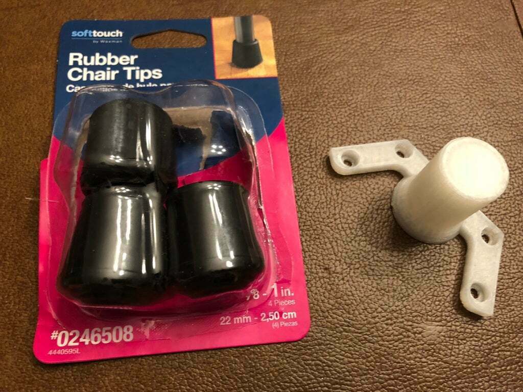 Free STL file Monoprice Delta Mini Legs (for 1 inch rubber chair tip) 🪑 ...